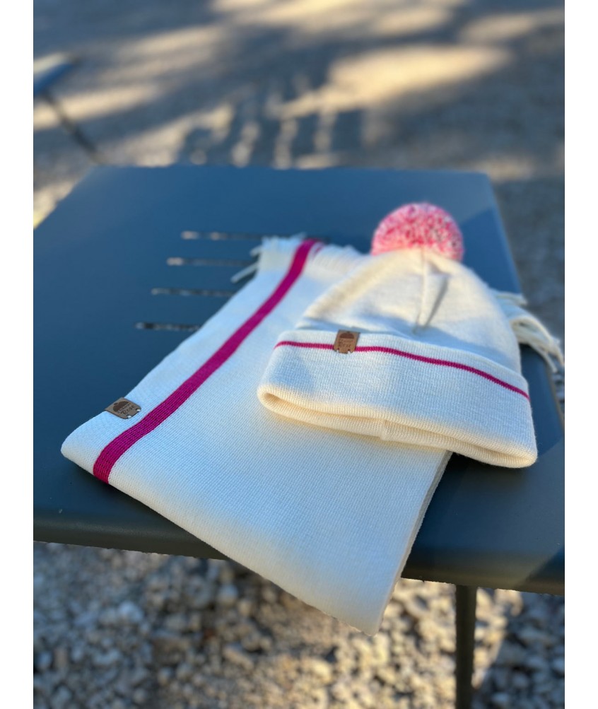 Pack Beanie Pink + Scarf Pink - LBF